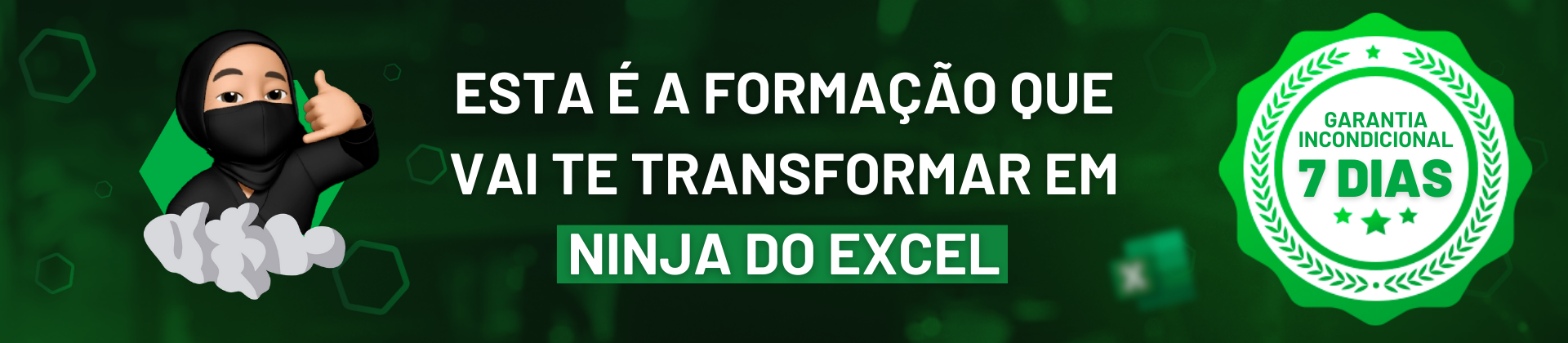 Curso de Excel Completo - Grupo Ninja - Ninja do Excel