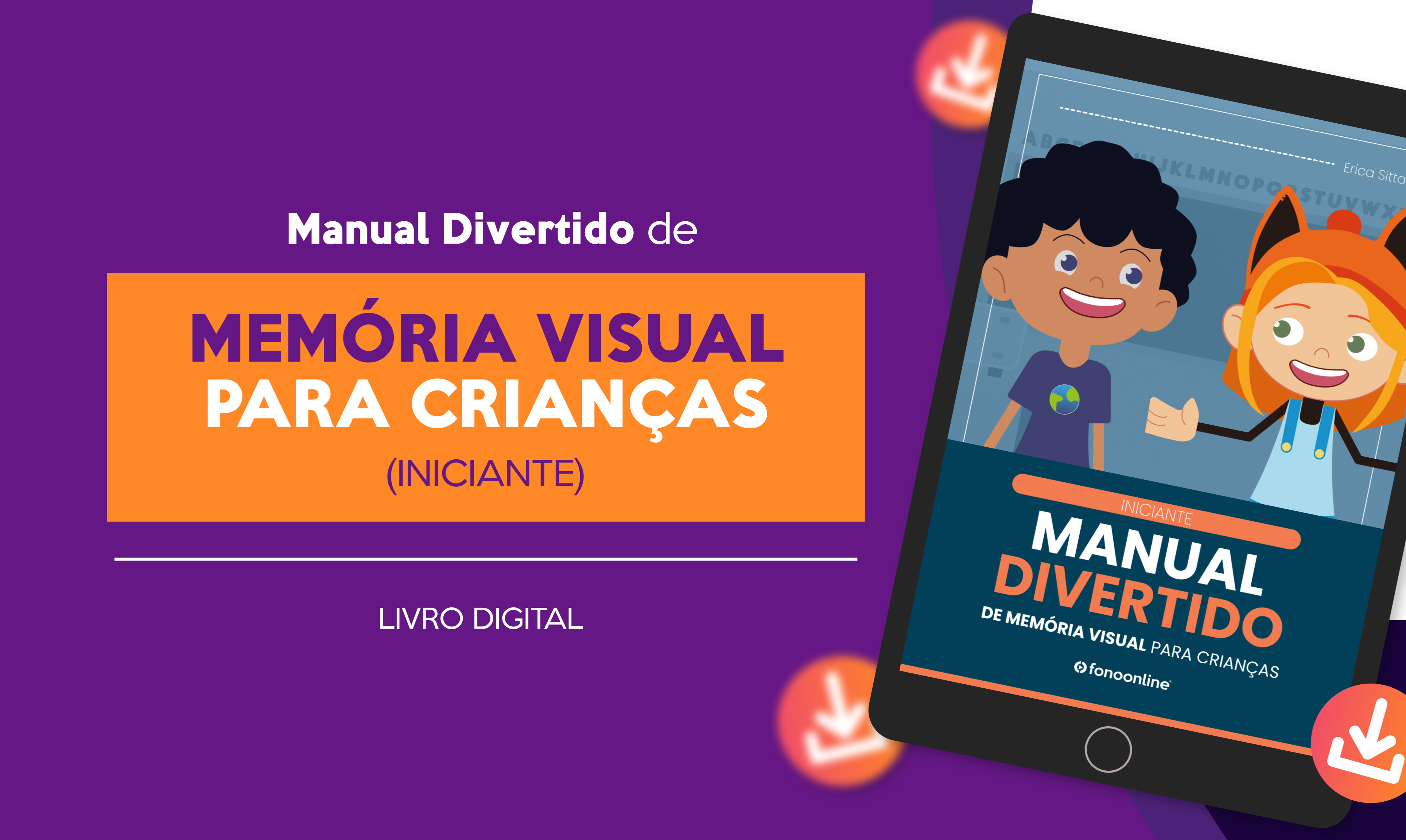 Manual Divertido de Memória Visual para Crianças (Iniciante) - fonoonline