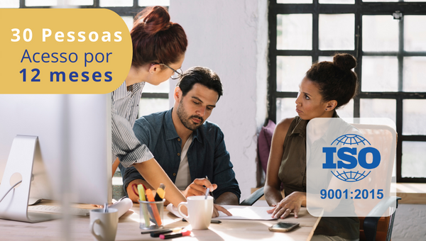 Combo p/ Equipes ISO 9001(30 pessoas) - Max Consulting Academy
