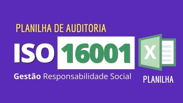 Planilha de Auditoria ISO NBR16001 - SST Online